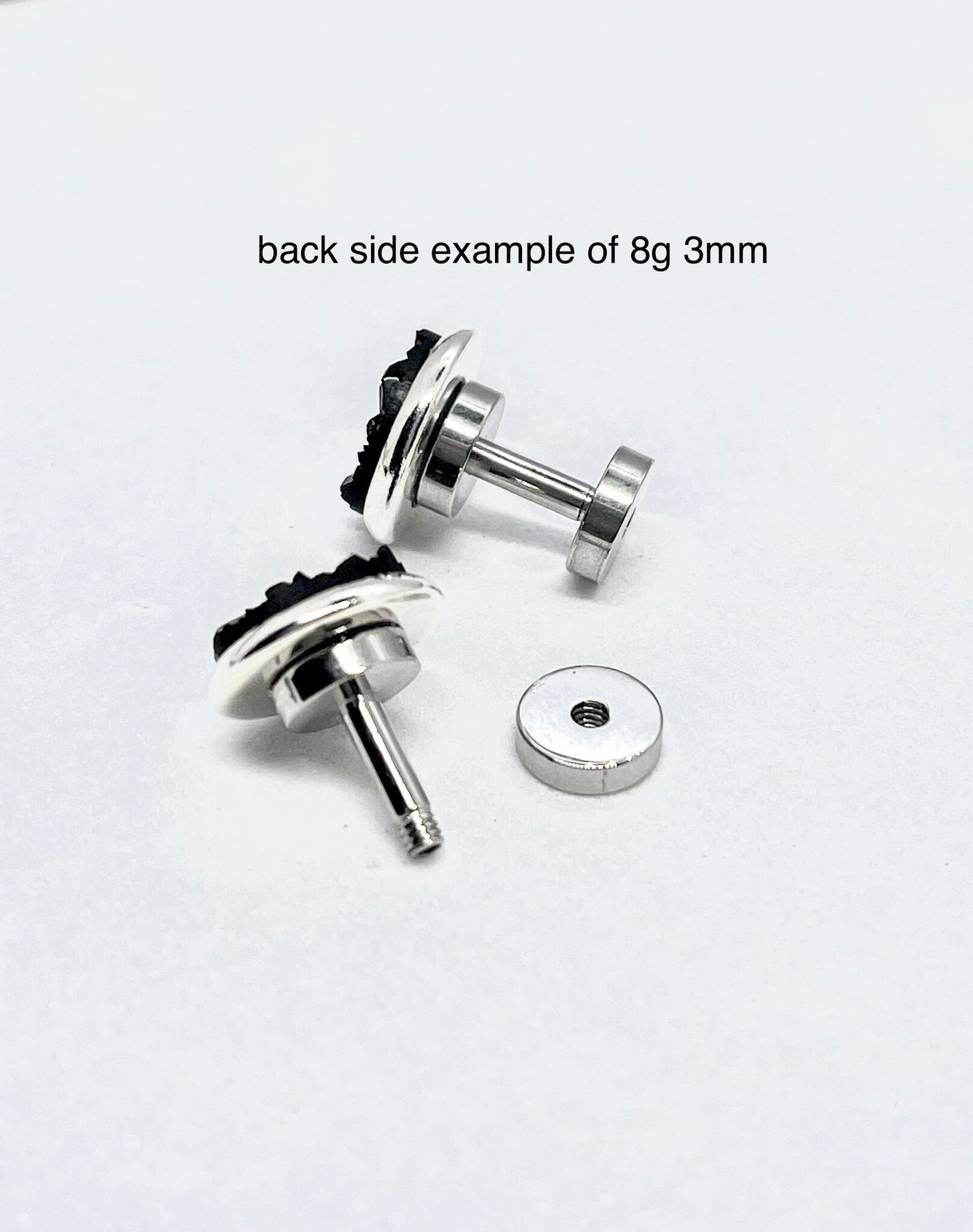 10g 8g Dangle Plugs 2g 4g 6g 14g 16g 12g Plugs Faux Druzy Ear | Etsy