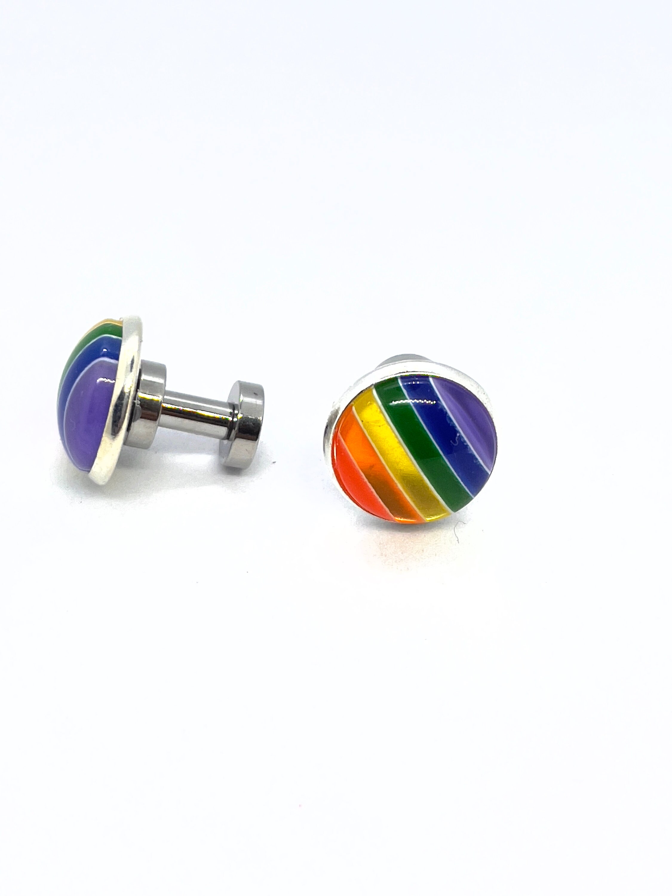 Bright Rainbow Ear Plugs 14g 16g 8g 12g 10g 6g 4g 2g 0g 1g 00g Gauged ...