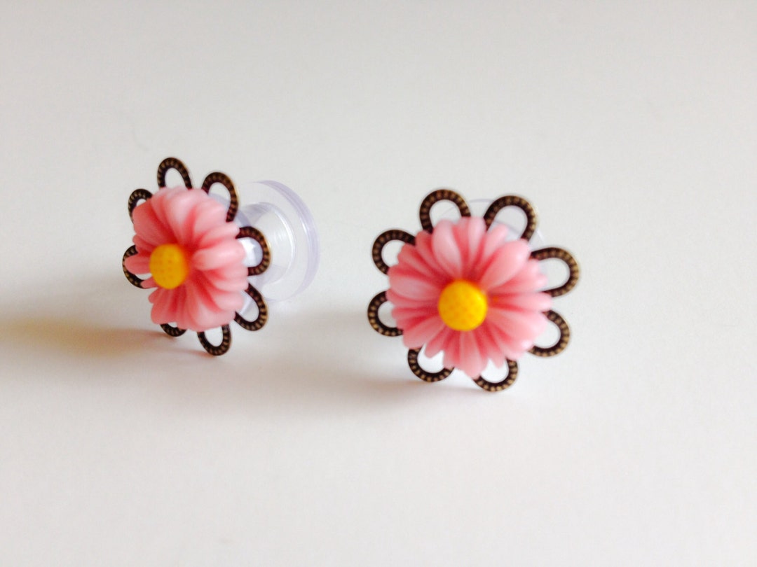 2g Daisy Plugs 0g Summer Body Jewelry Piercing 000g 1g 00g - Etsy