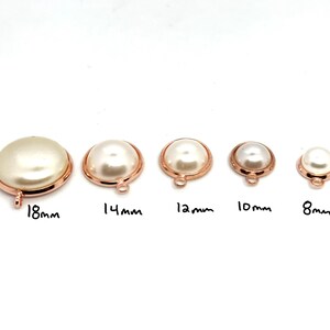 2g Rose Gold Plugs 0g Ear Plugs 6g 4g Pearl Dangle Plugs 7/16" 000g 00g ...