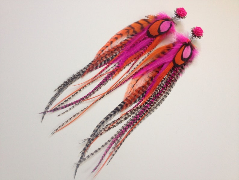 Feather Plugs Neon Dangle Plugs 7/16 1/2 9/16 Inch - Etsy