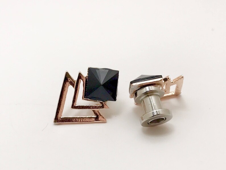 6g Hider Plugs 4g Art Deco Style Ear Plugs 2g Light Rose Gold | Etsy