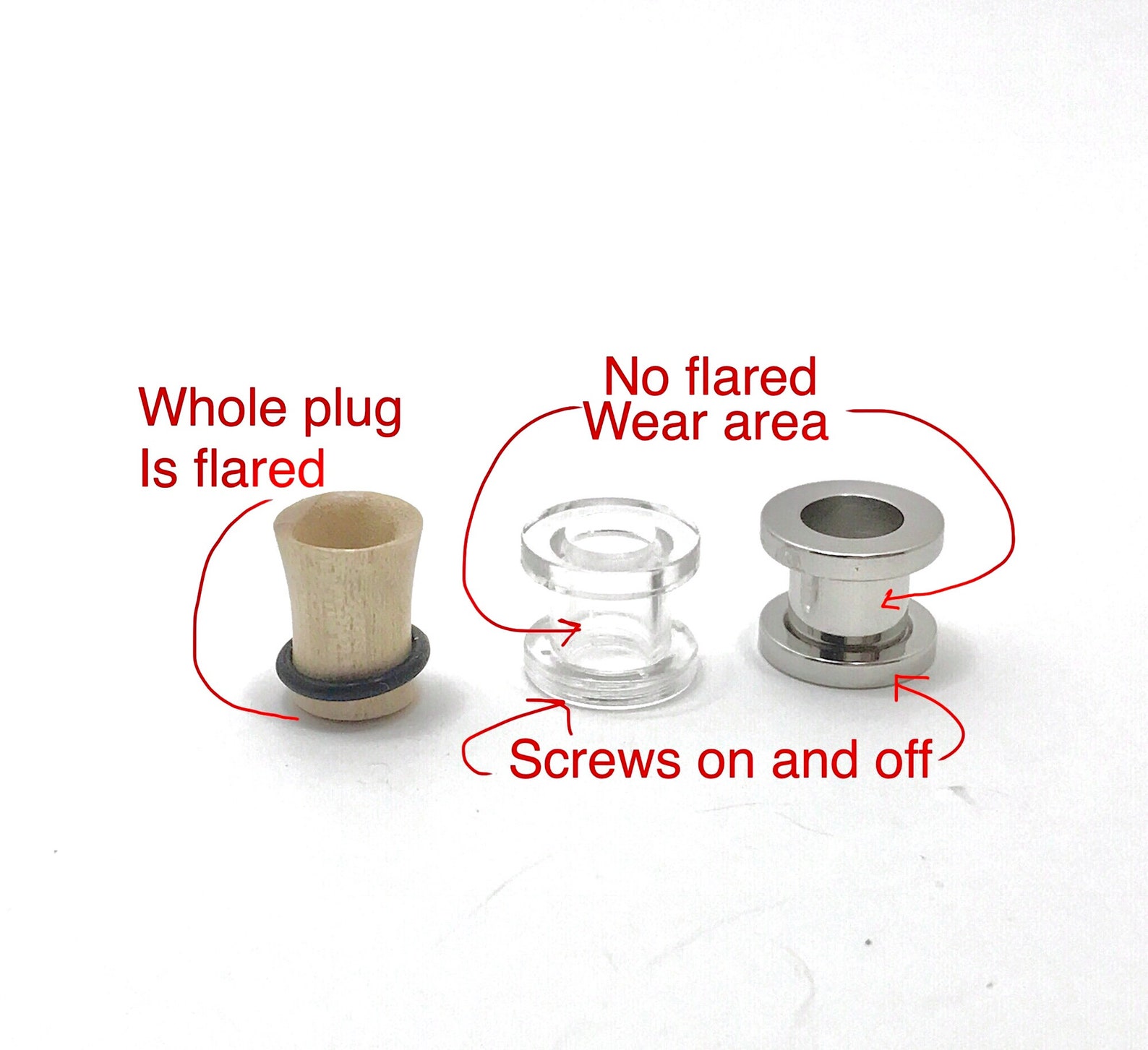 1/2 Inch Dangle Gauges Ear Plugs Choose Rose Color 14mm - Etsy