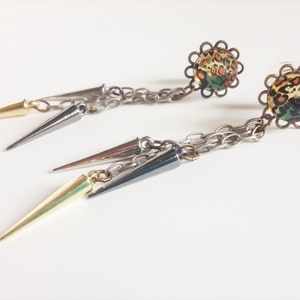 8mm Spike Plugs 0g Leopard Gauges 5mm 4g Dangle Plugs 6mm 2g Gauged ...