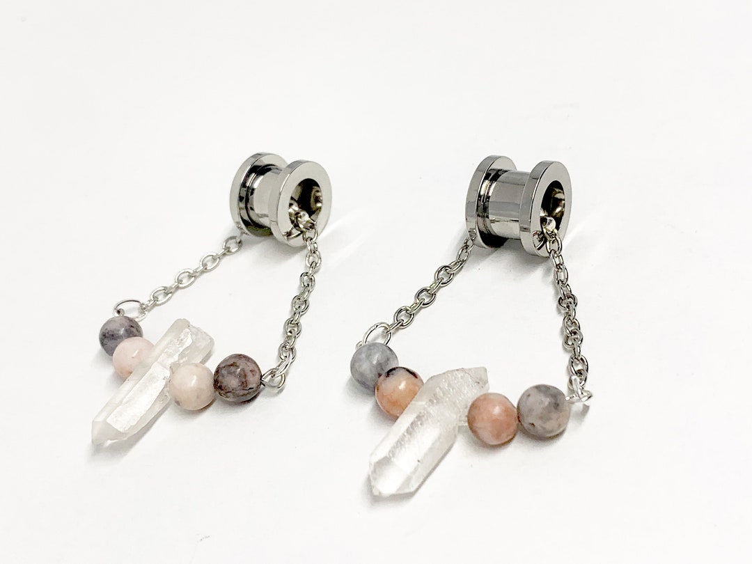 Magnetic Ear Hangers Dangles for Tunnels Sizes 1g and UP With/without ...