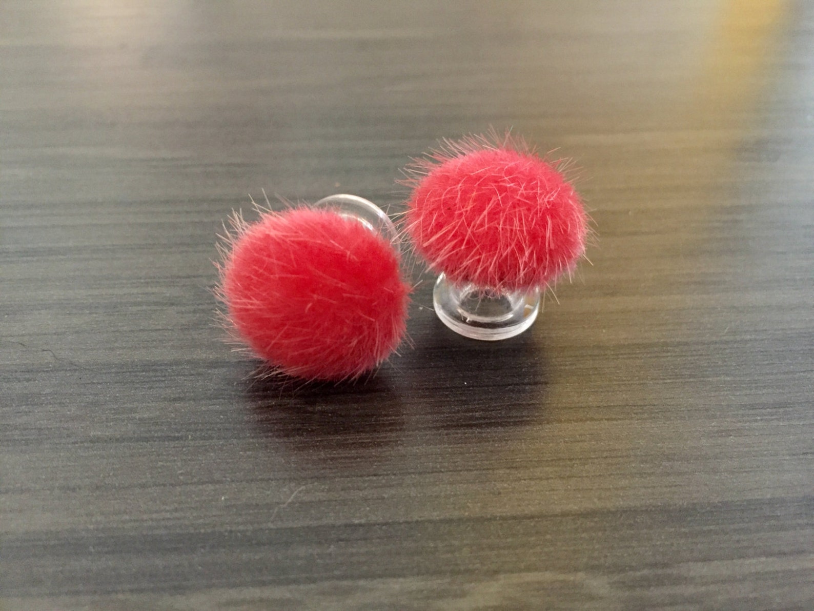 Fuzzy 6g Plugs 4g 0g Gauged Earrings 00g Choose Color 2g Ear - Etsy