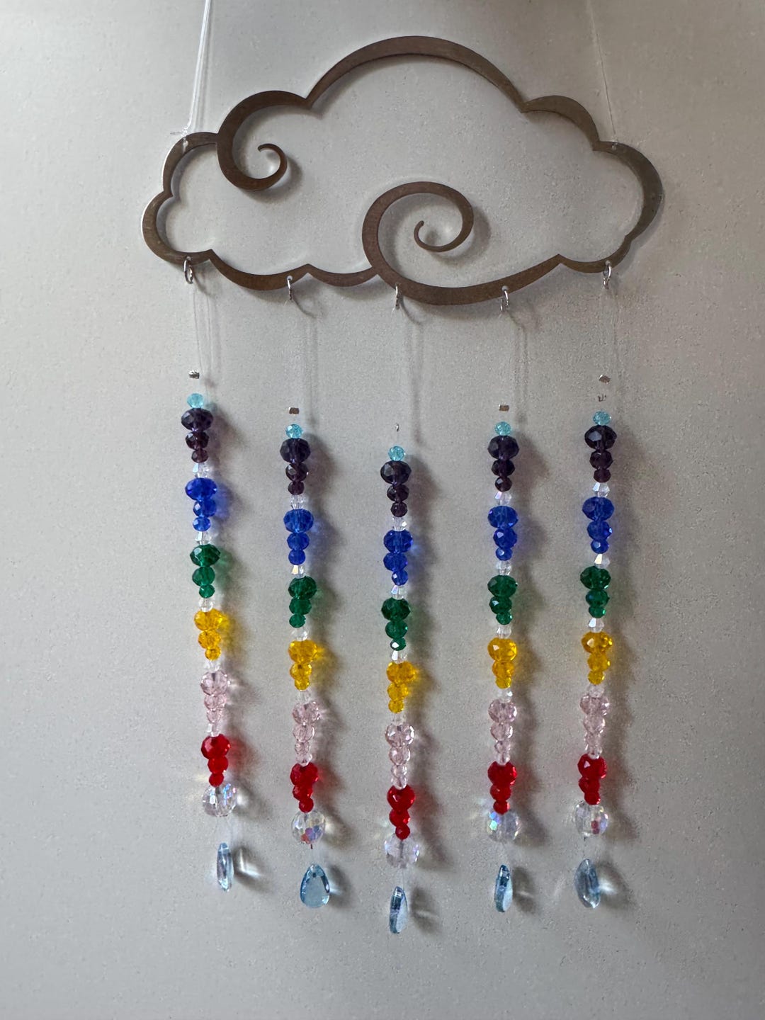 Rainbow From the Clouds Glass Beaded Sun Catcher - Etsy
