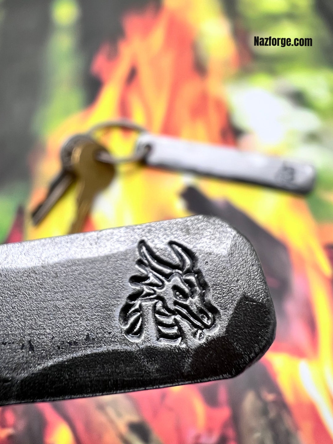 DRAGON KEYCHAIN - Personalization Option Available - Signed by ...