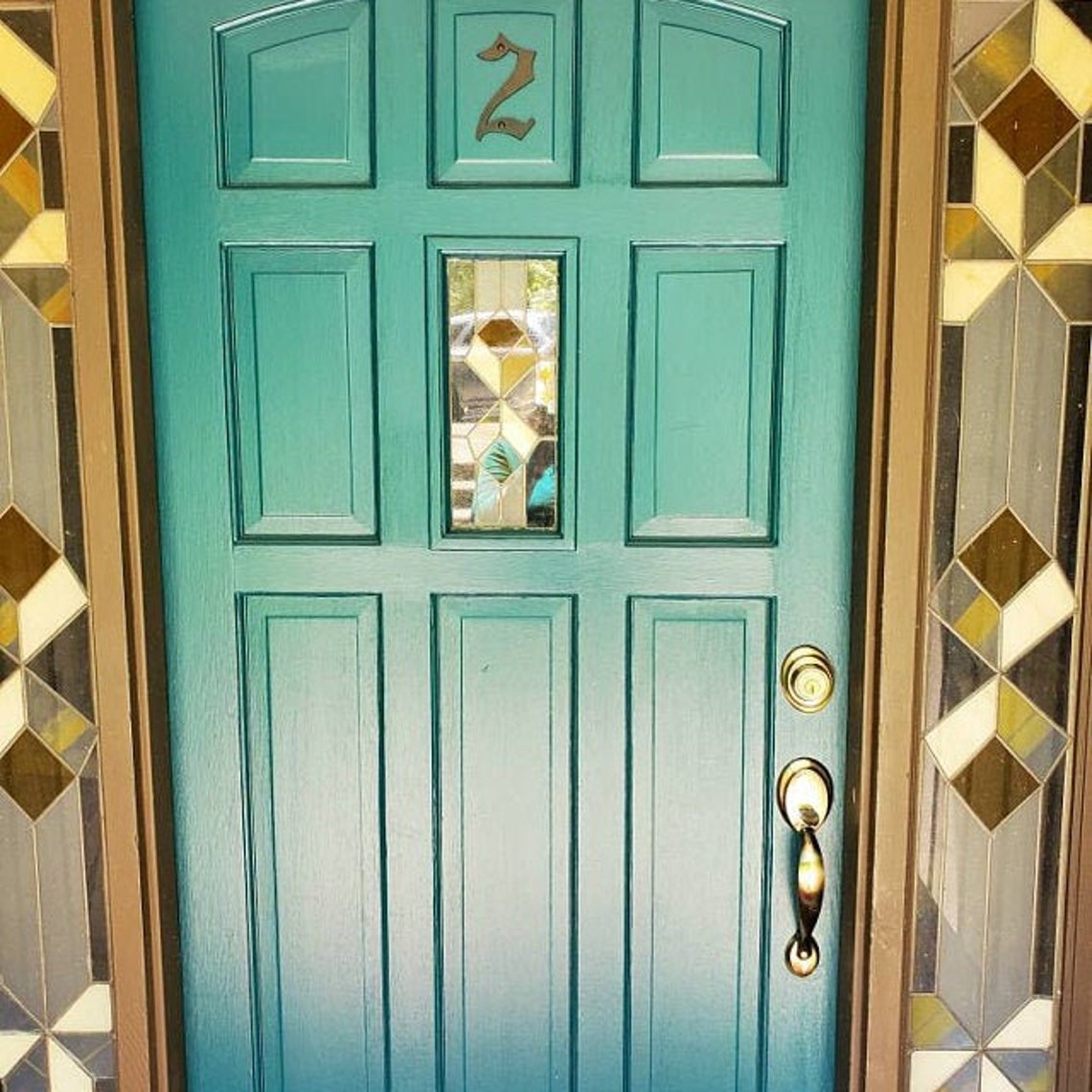 8" METAL HOUSE NUMBERS , Old English Style - 8 Inches High - Outside ...