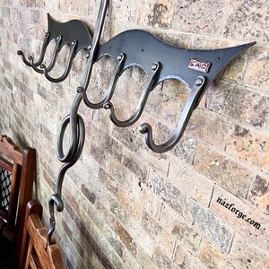 FORGED DRAGON COAT Rack by Naz - Hand Made by Blacksmith - Unique Gift ...