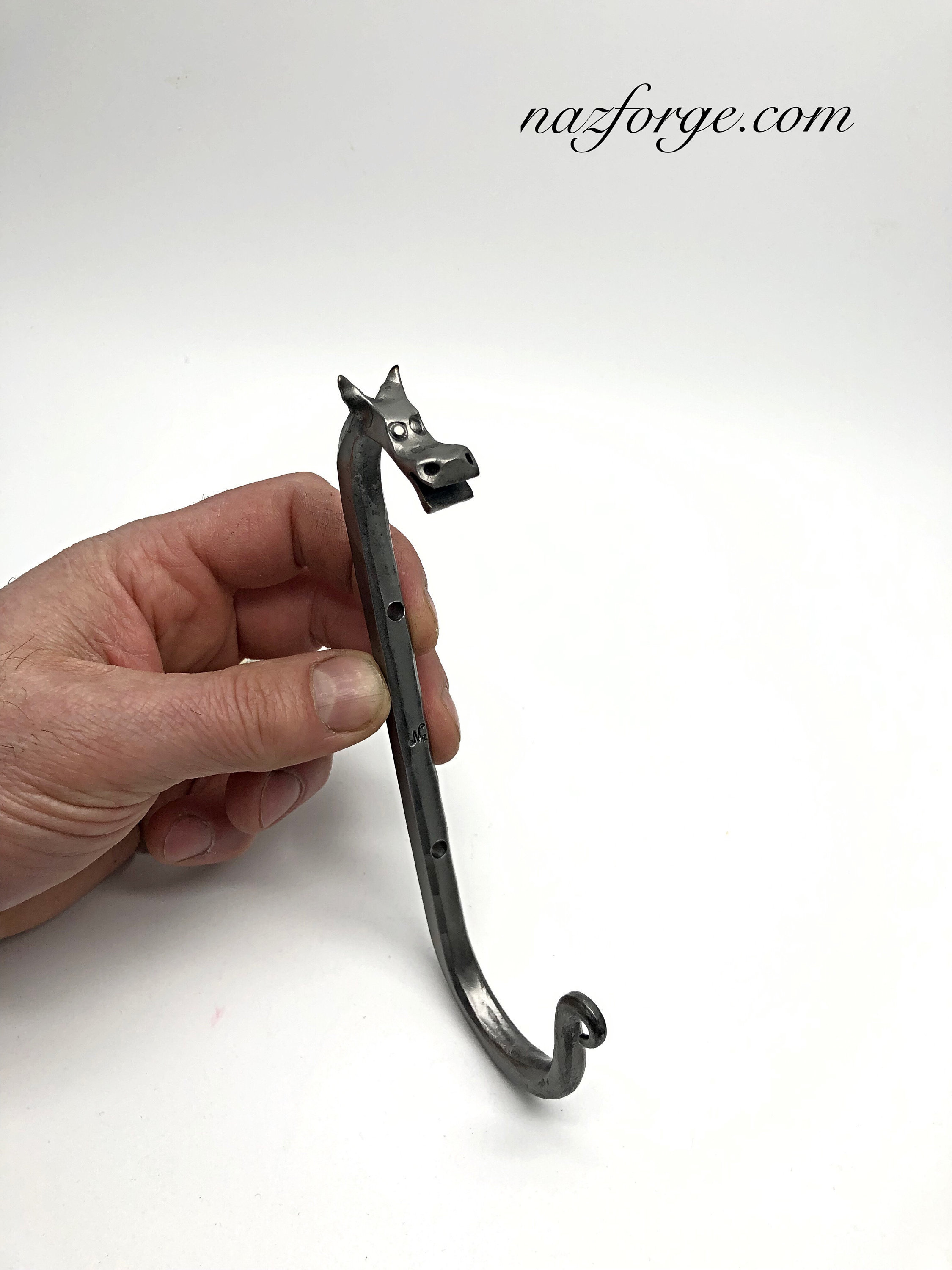 DRAGON HOOK 5/16 Hand Forged by Blacksmith Naz - Metal Dragon ...