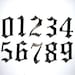 8" METAL HOUSE NUMBERS , Old English Style - 8 Inches High - Outside ...