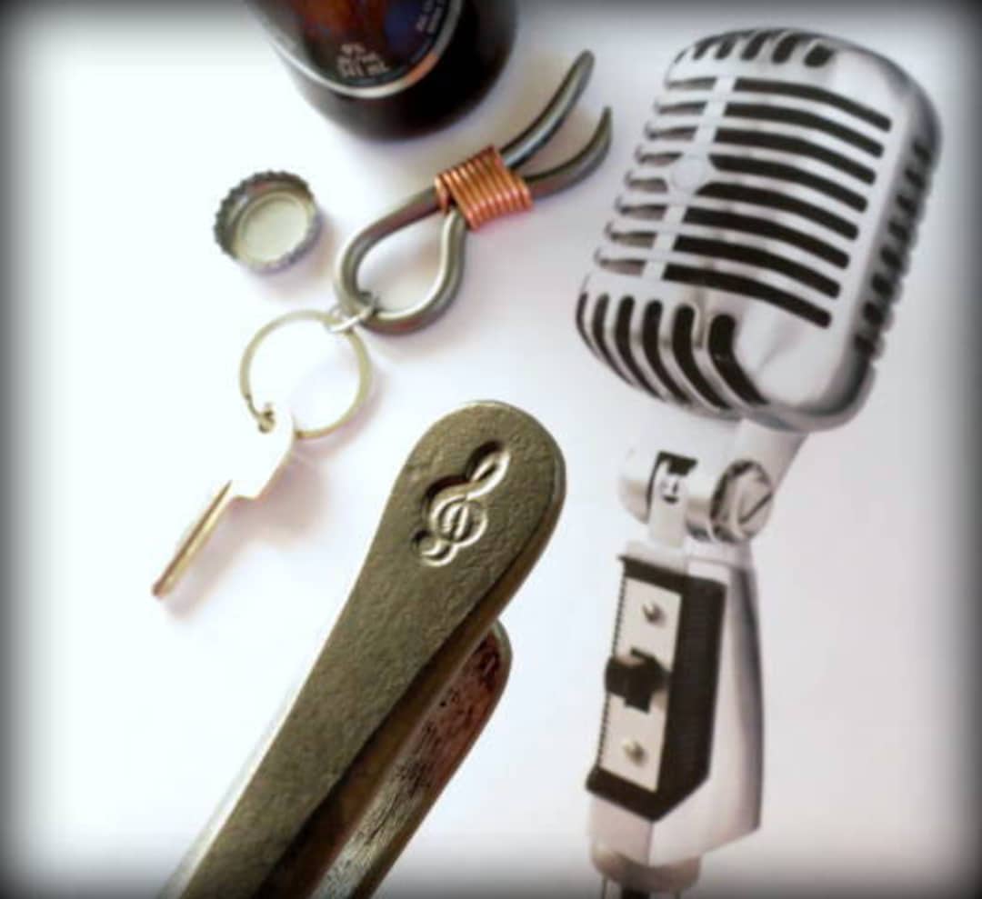 TREBLE CLEF KEYCHAIN Bottle Opener - Personalization Option Available ...