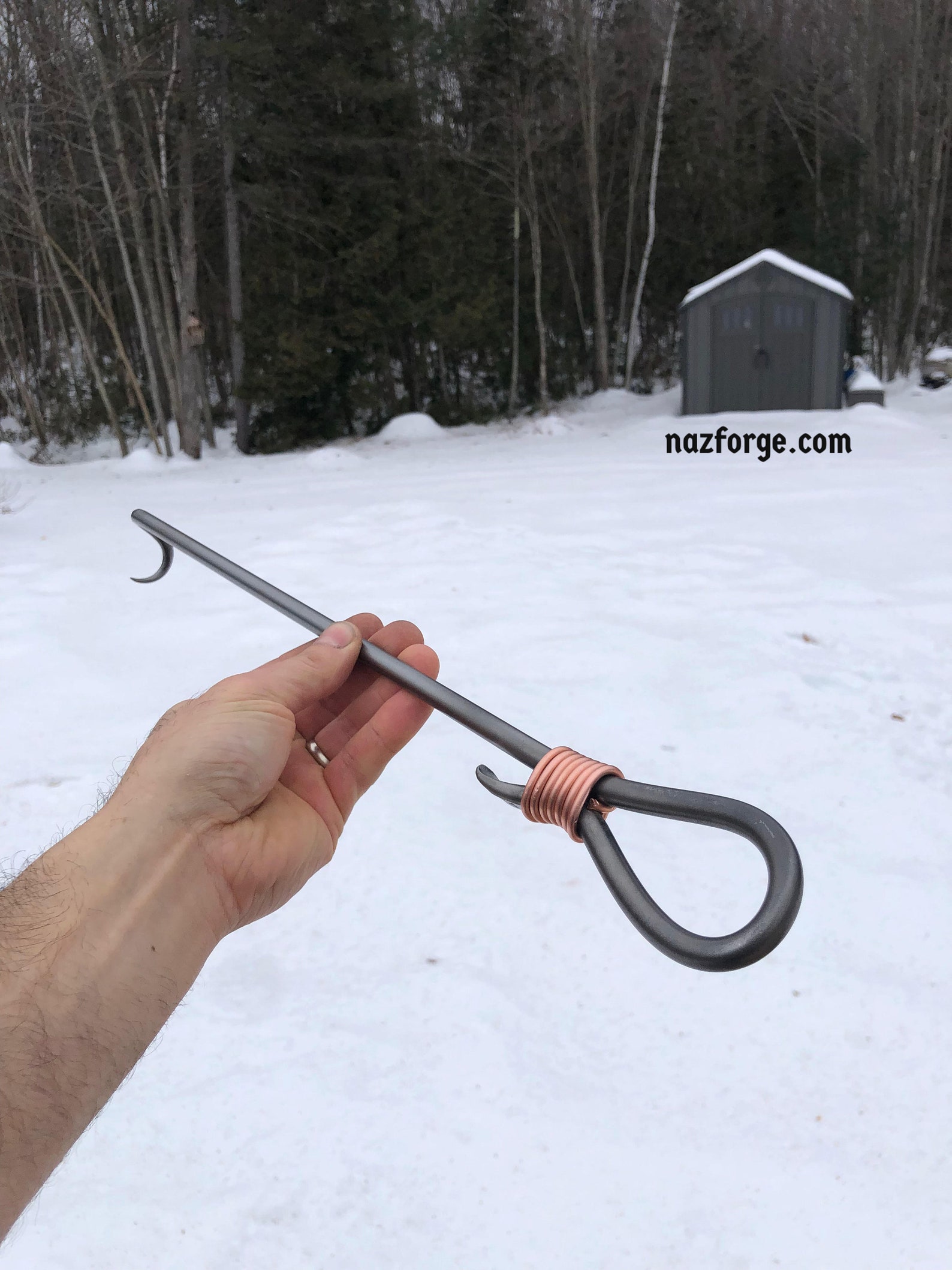 BBQ TOOL Steak Flipper With Bottle Opener - Hand Forged Grill Tool ...