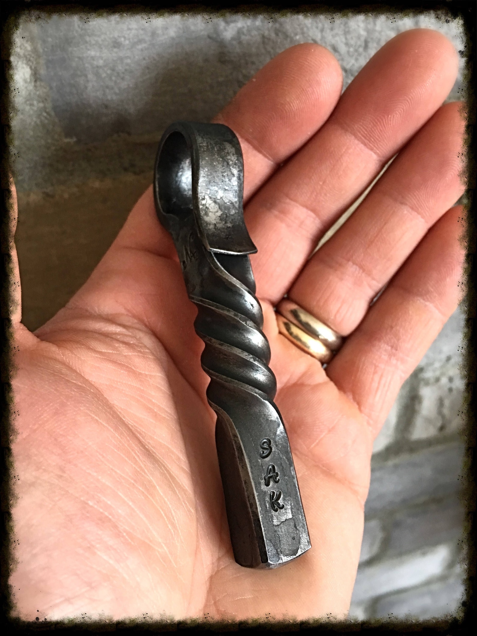 PIPE TAMPER Hand Forged by Blacksmith Naz twisted Metal Pipe - Etsy Canada