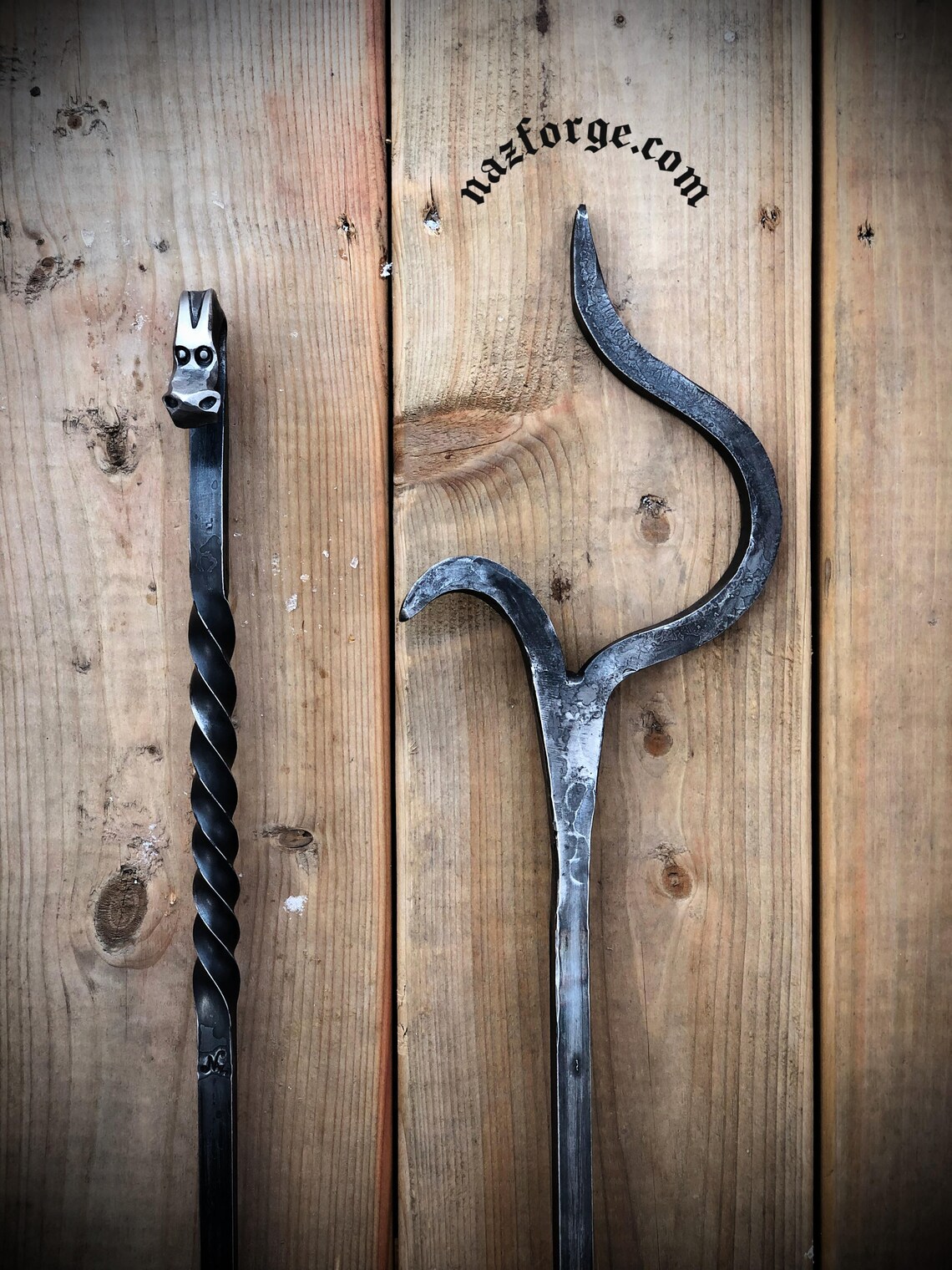 FIRE POKER Forged Dragon - Custom Fireplace Accessory Tool Hand Made by ...