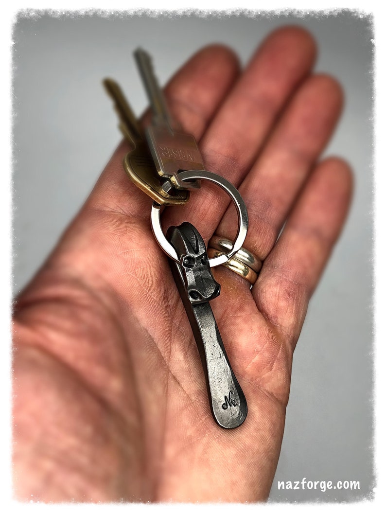 FORGED DRAGON KEYCHAIN Hand Made and Signed by Blacksmith Naz | Etsy