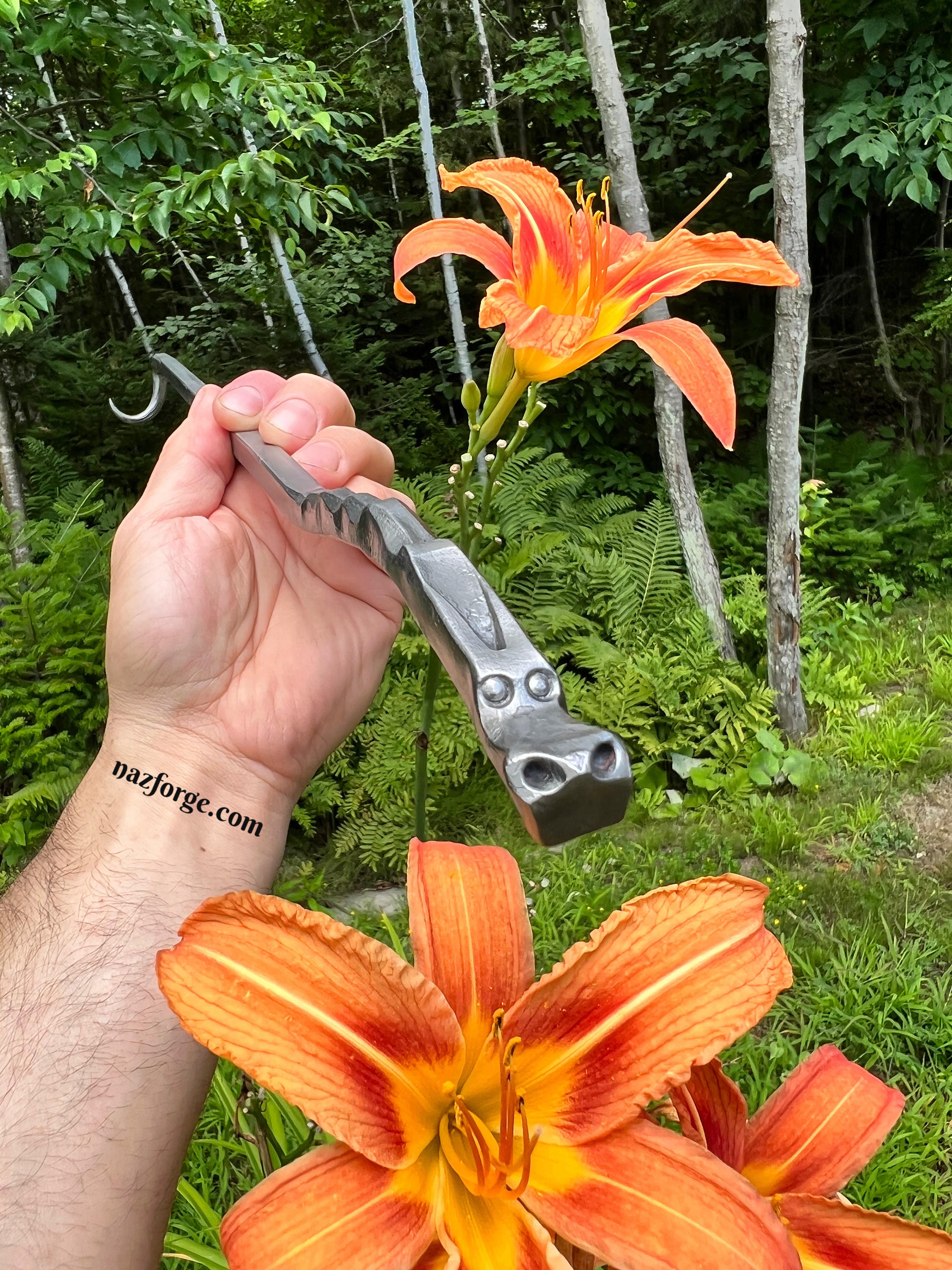 BBQ TOOL Dragon Steak Flipper - Hand Forged Grill Tool - Outdoor ...