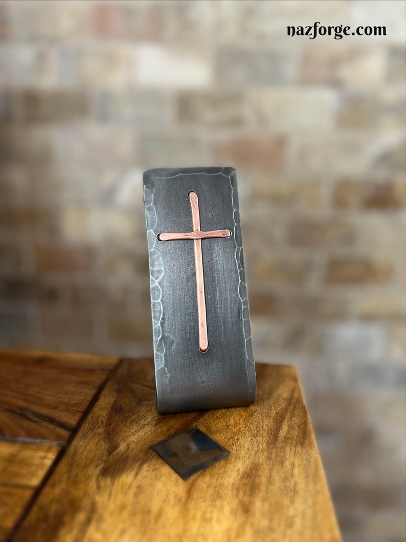 CHRISTIAN CROSS Desk or Table Top Decoration - by Blacksmith Naz ...