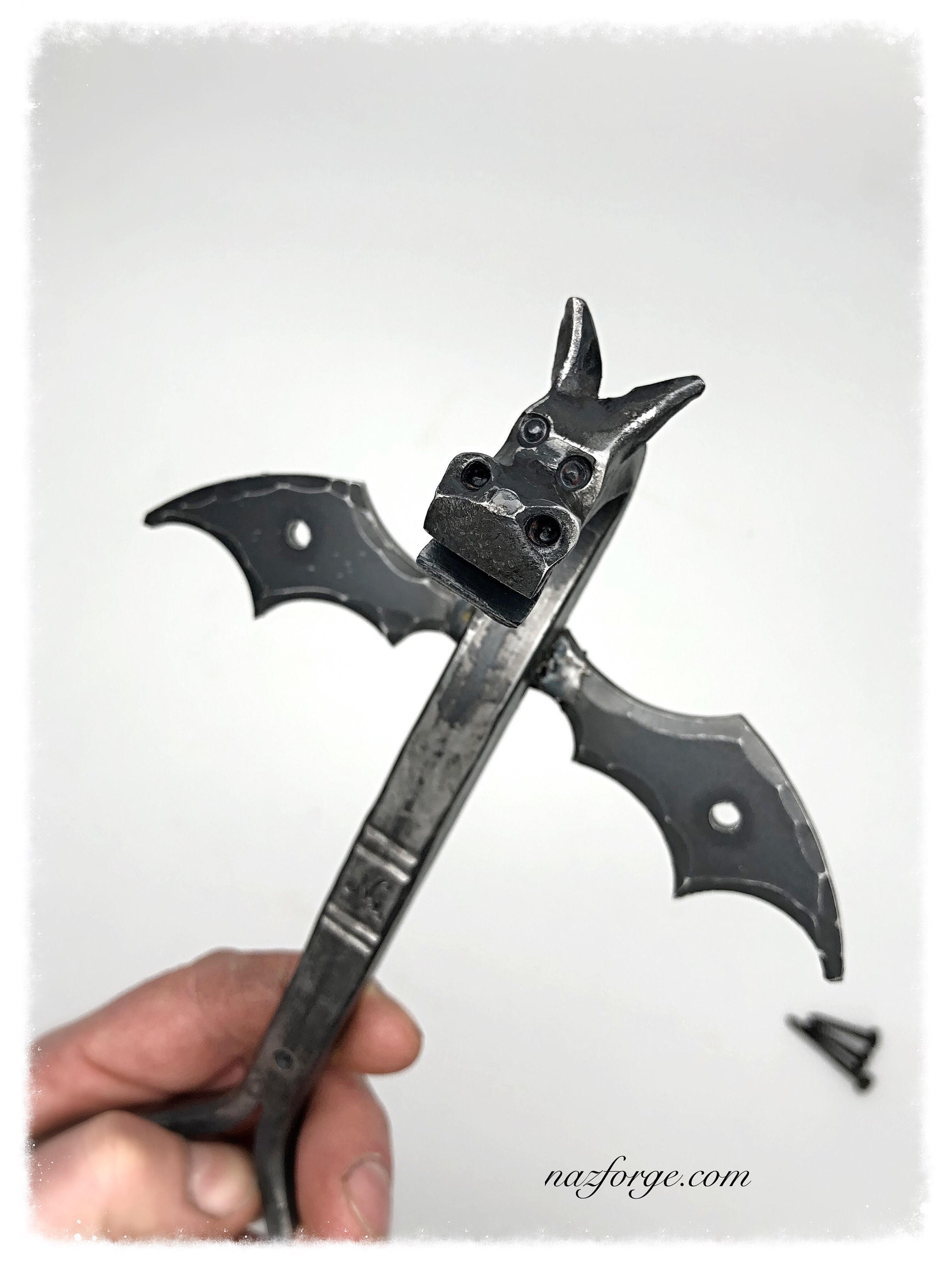 X-Large Dragon Double 1/2 Hand Forged by Blacksmith Naz - Metal Dragon ...