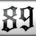 5" METAL HOUSE NUMBERS , Old English Style - 5 Inches High - Outside ...