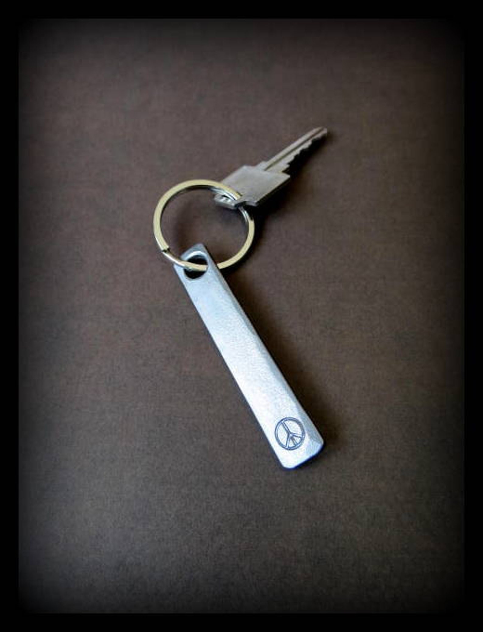 PEACE SIGN KEYCHAIN Personalized Option Available Peace - Etsy Canada