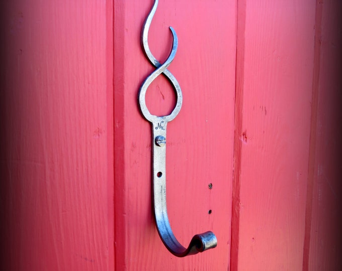 FIRE HOOK Hand Forged and Signed by Blacksmith Naz - Etsy