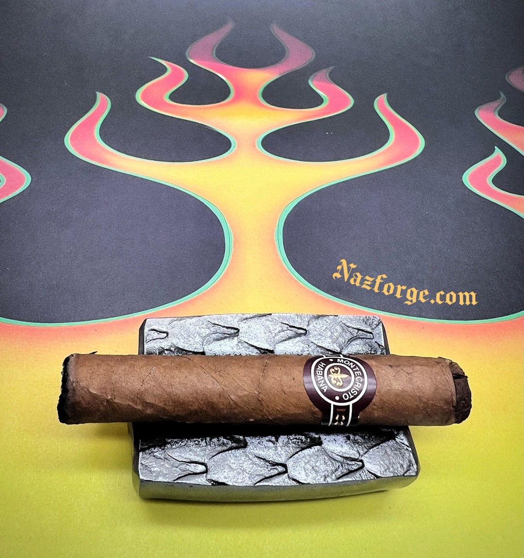 Hand Forged Iron Cigar Rest – Dragon Scale Stogie Holder - Etsy