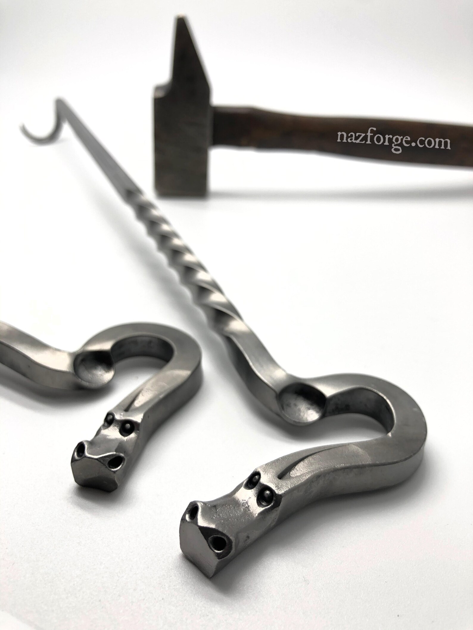 DRAGON BBQ TOOL Steak Flipper With Bottle Opener Hand Forged - Etsy