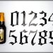 5" METAL HOUSE NUMBERS , Old English Style - 5 Inches High - Outside ...