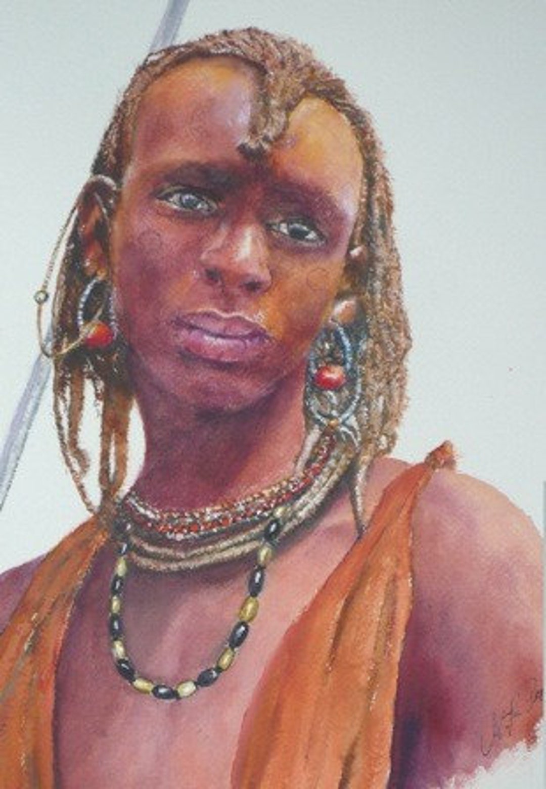 African Portraits, Choose From: Massai Warrior, Fulani, Dogon, Wodaabe ...