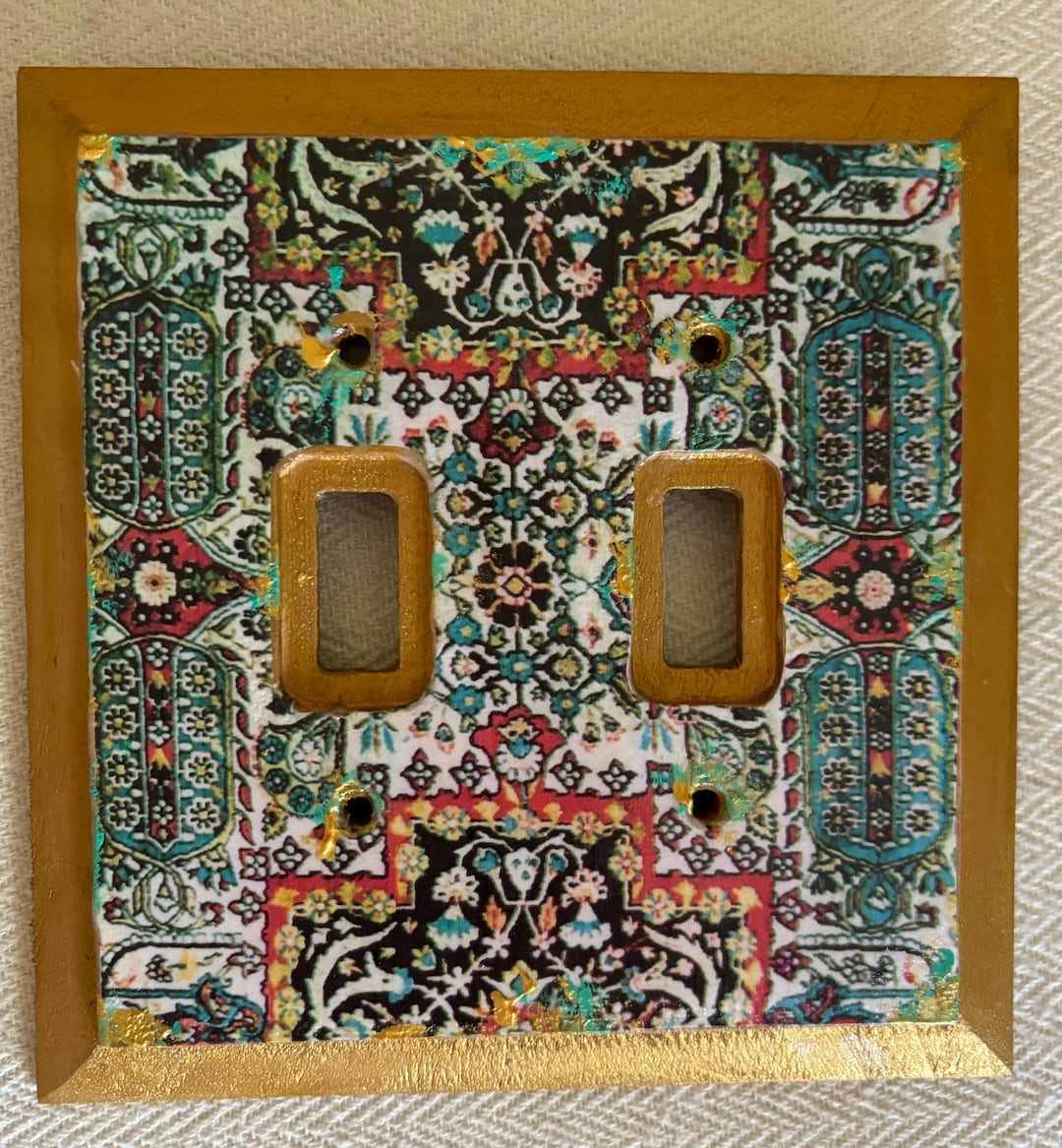 Moroccan Inspired Double Light Switch Cover - Etsy