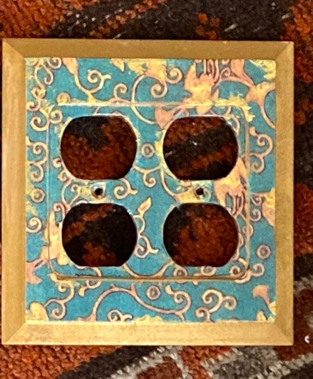 Moroccan Inspired Double Outlet Plate - Etsy
