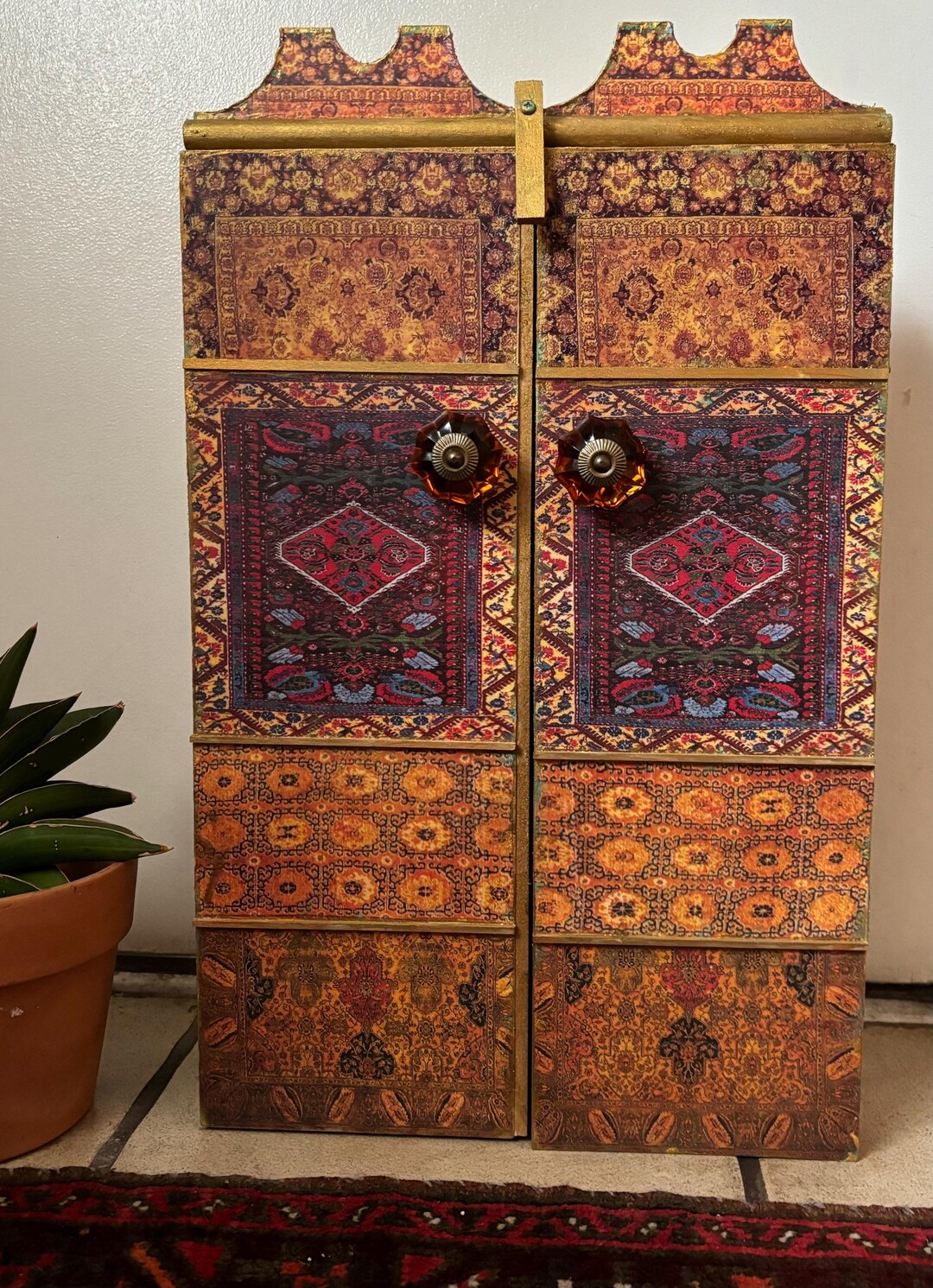 Cabinet, Moroccan Inspired , Jewelry Box,keepsake Box, Wedding Gift ...