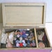 Antique Vintage Doll Clothes Box Bed Quilt Depression Era Child's Make ...