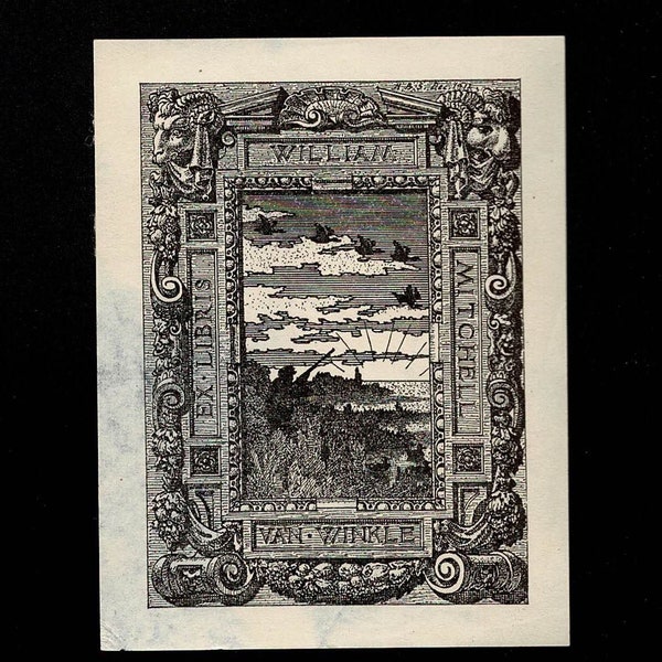 Antique Bookplate - Etsy