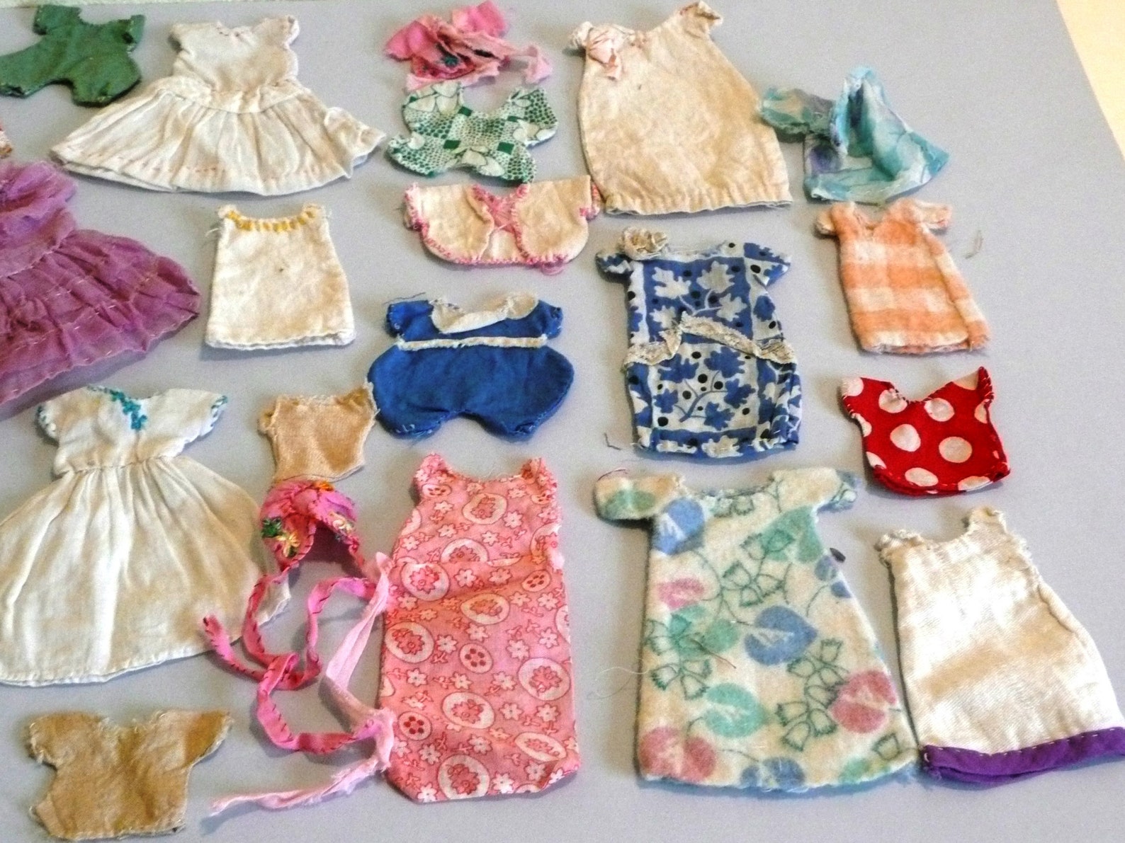 Antique Vintage Doll Clothes Box Bed Quilt Depression Era Child's Make ...