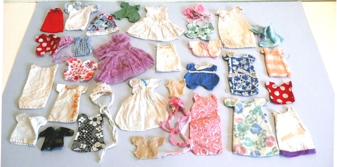 Antique Vintage Doll Clothes Box Bed Quilt Depression Era Child's Make ...