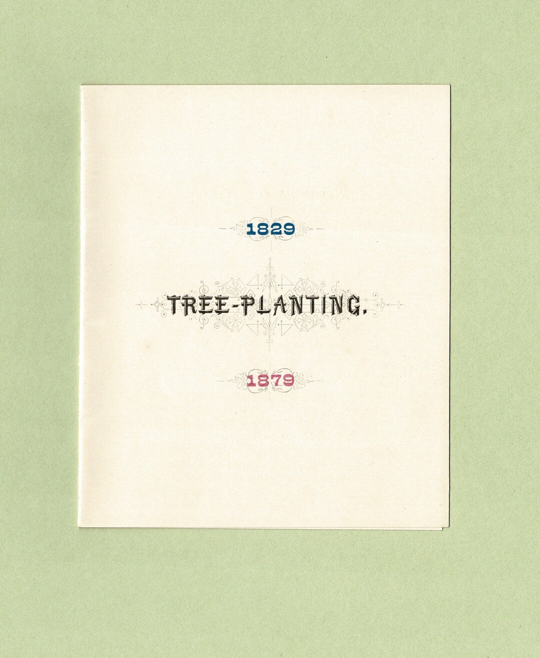 Antique Vintage 19th Century Tree-planting School Ceremony June 1879 ...