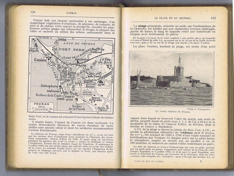 Antique Vintage Bains De Mer De L'ocean Guide Book 1923 History Travel ...