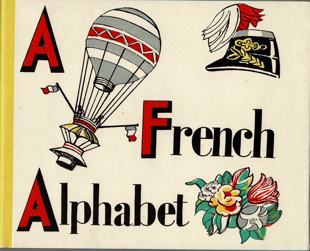 Antique Vintage A French Alphabet Book by Cardew Color Illus Graphic ...