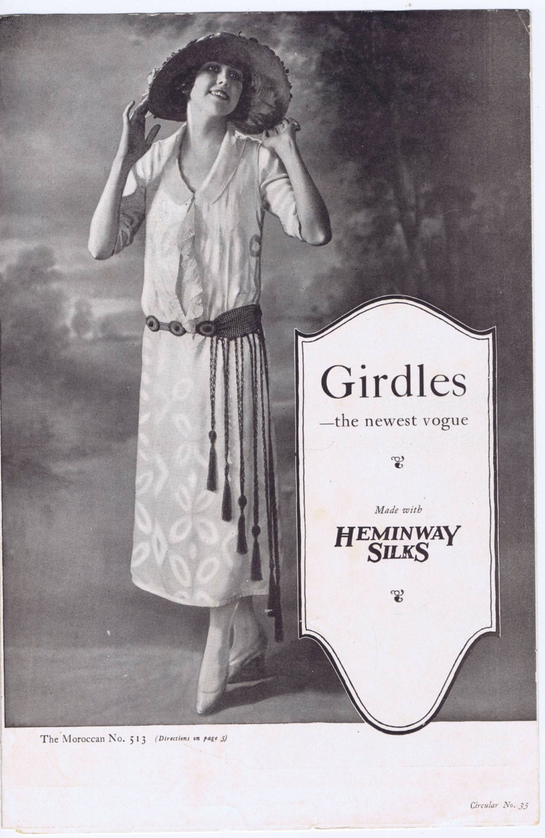 Antique Vintage Girdles Heminway Silks, NY Decorative Design Womens ...