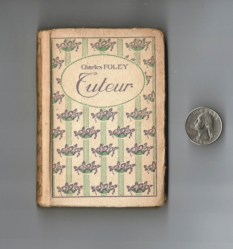 Antique Vintage Miniature French Book Tuteur Charles Foley Editions ...