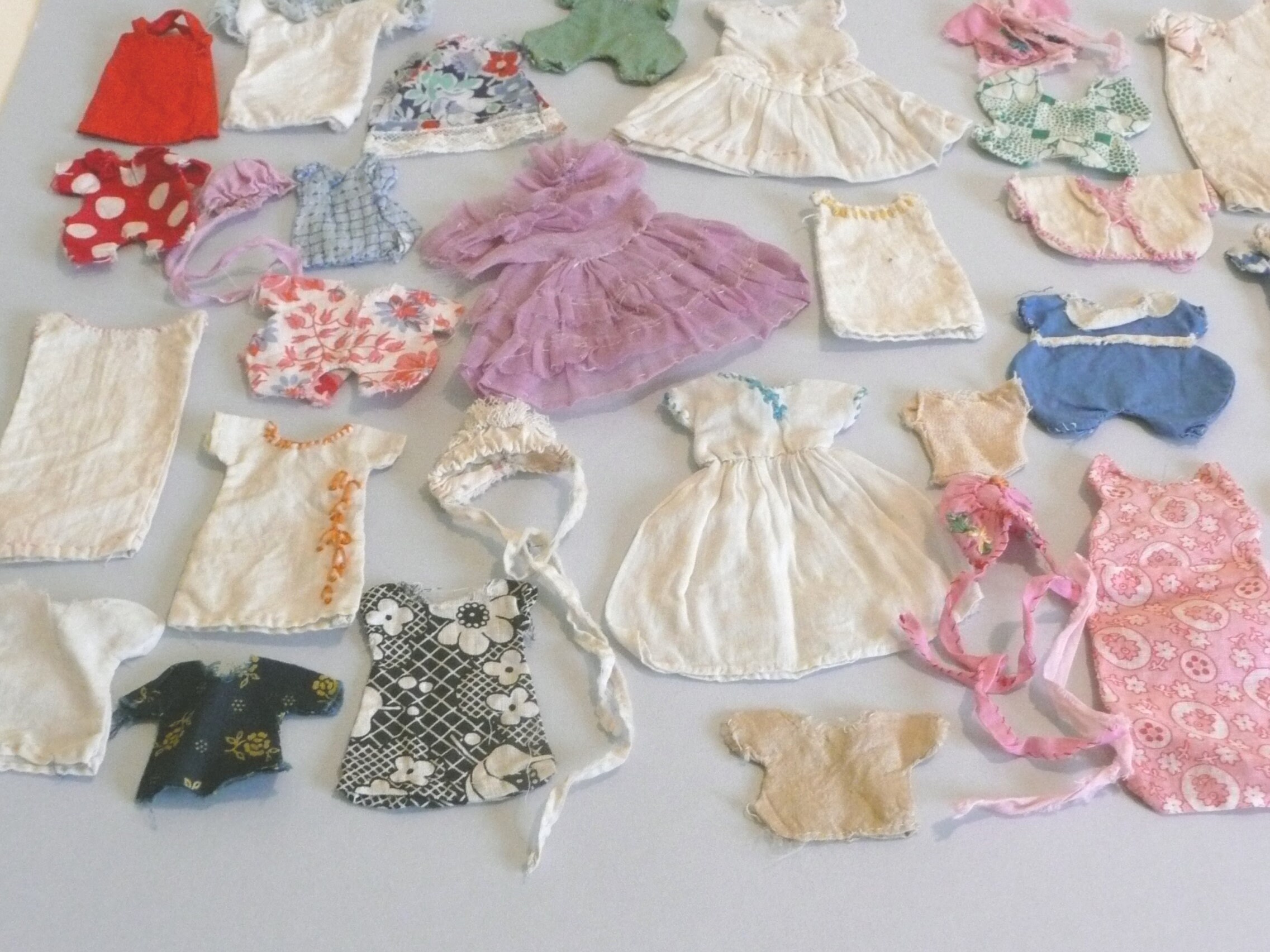 Antique Vintage Doll Clothes Box Bed Quilt Depression Era Child's Make ...