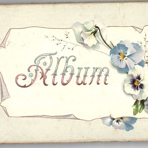 Antique American Friendship Autograph Album History Wheeling WV C ...