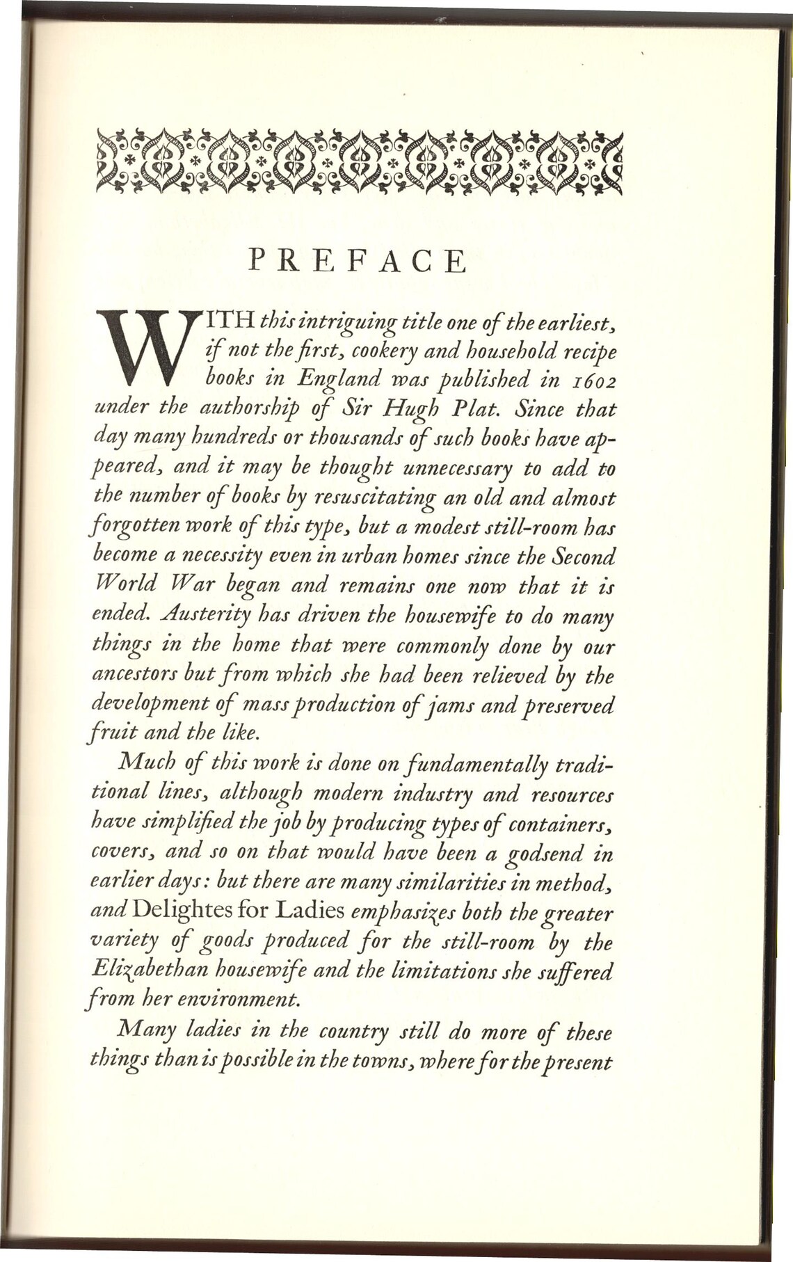 Delightes for Ladies. Early Elizabethan Cookery Household Recipes Book ...