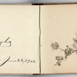 Antique American Friendship Autograph Album History Wheeling WV C ...