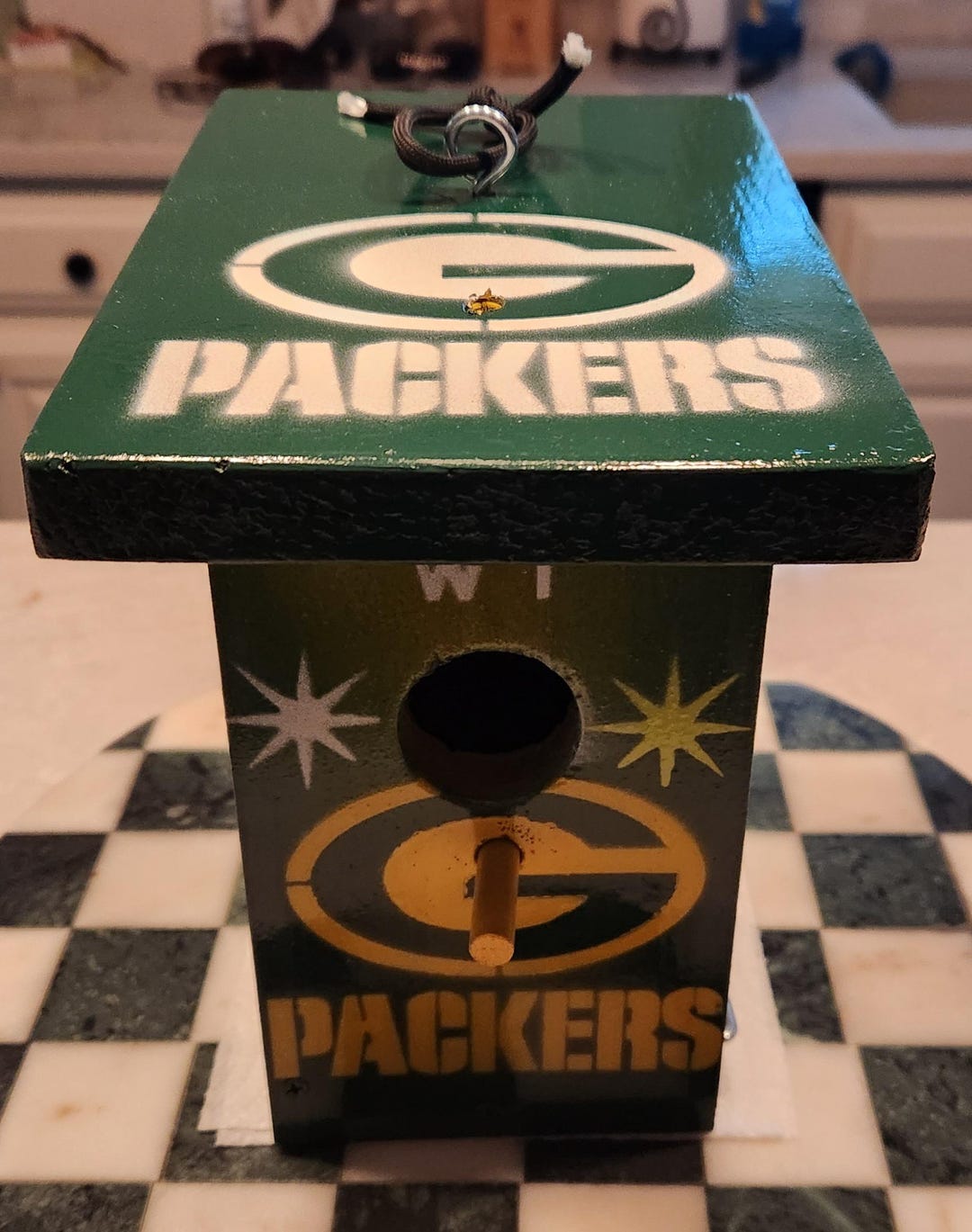 Green Bay Packers Theme (tito's Vintage Martini) Birdhouse / Bar Decor ...