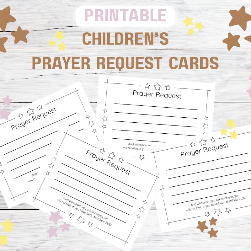 Prayer Request Cards - Etsy