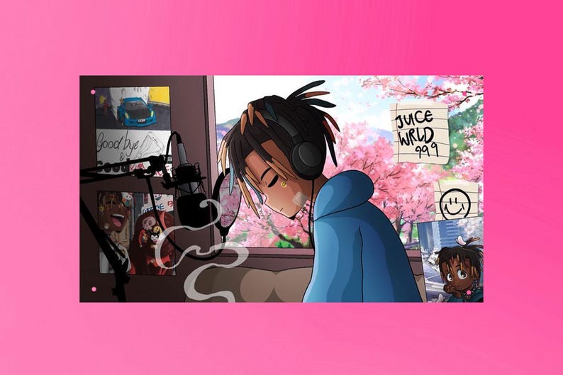 Juice WRLD 999 Flag – Aesthetic Rapper Wall Tapestry, Album Cover ...